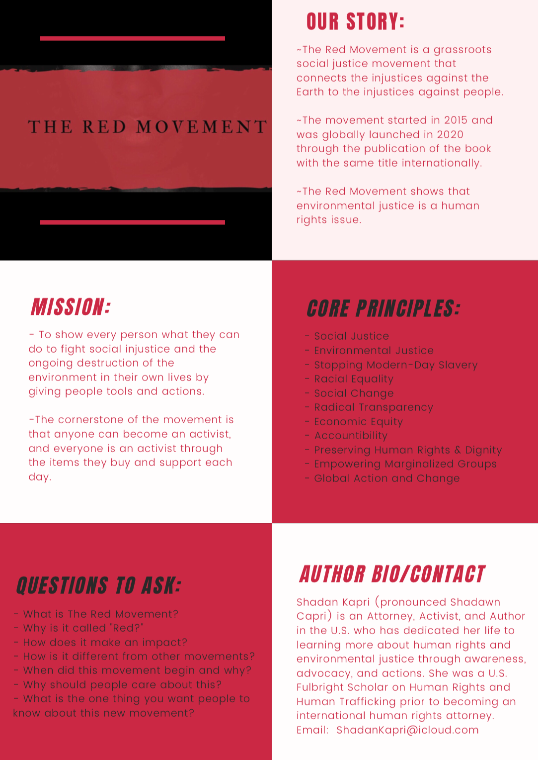 Press / Media Inquiries – — The RED MOVEMENT